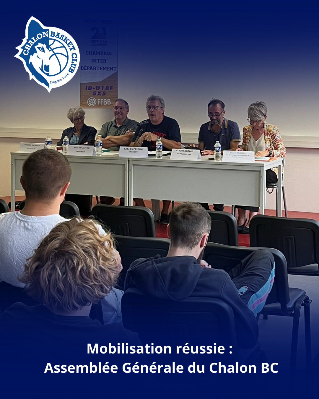 Mobilisation réussie : Assemblée Générale du Chalon BC - Chalon Basket Club